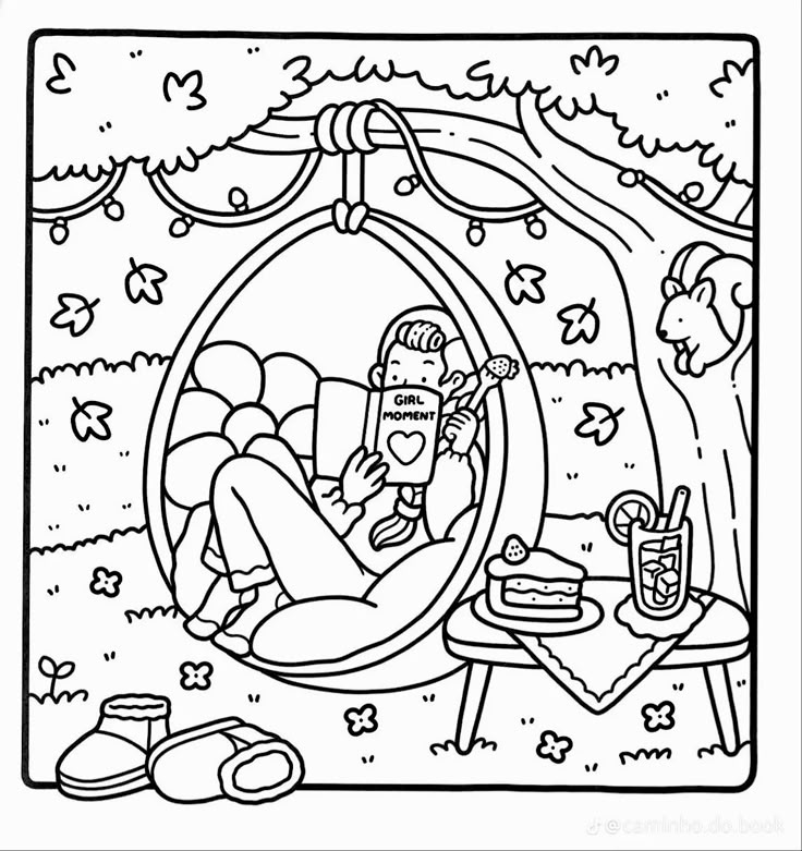 Free Download: Girl Moments Coloring Book by Coco Wyo